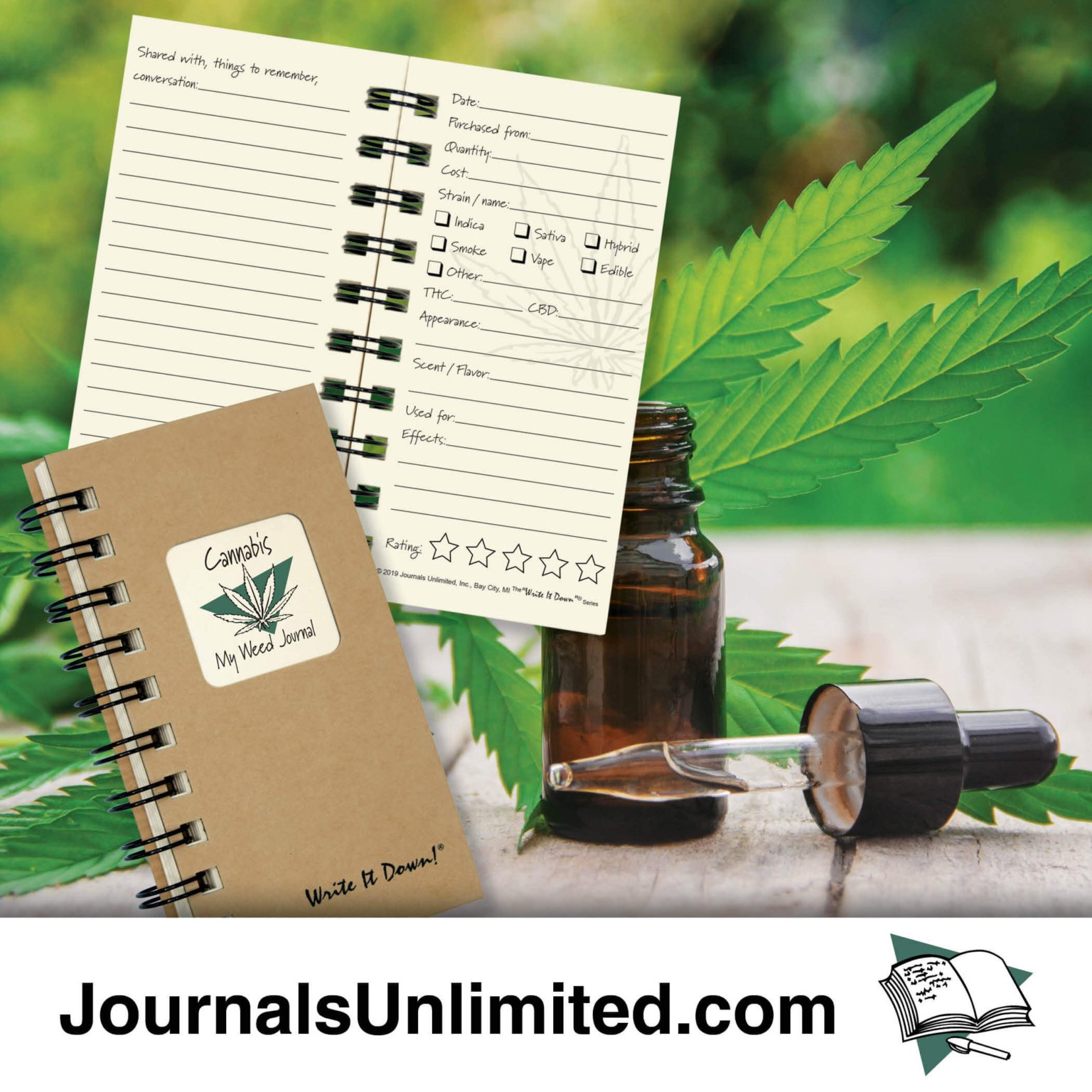 Cannabis – My Weed Journal | Journals Unlimited, Inc